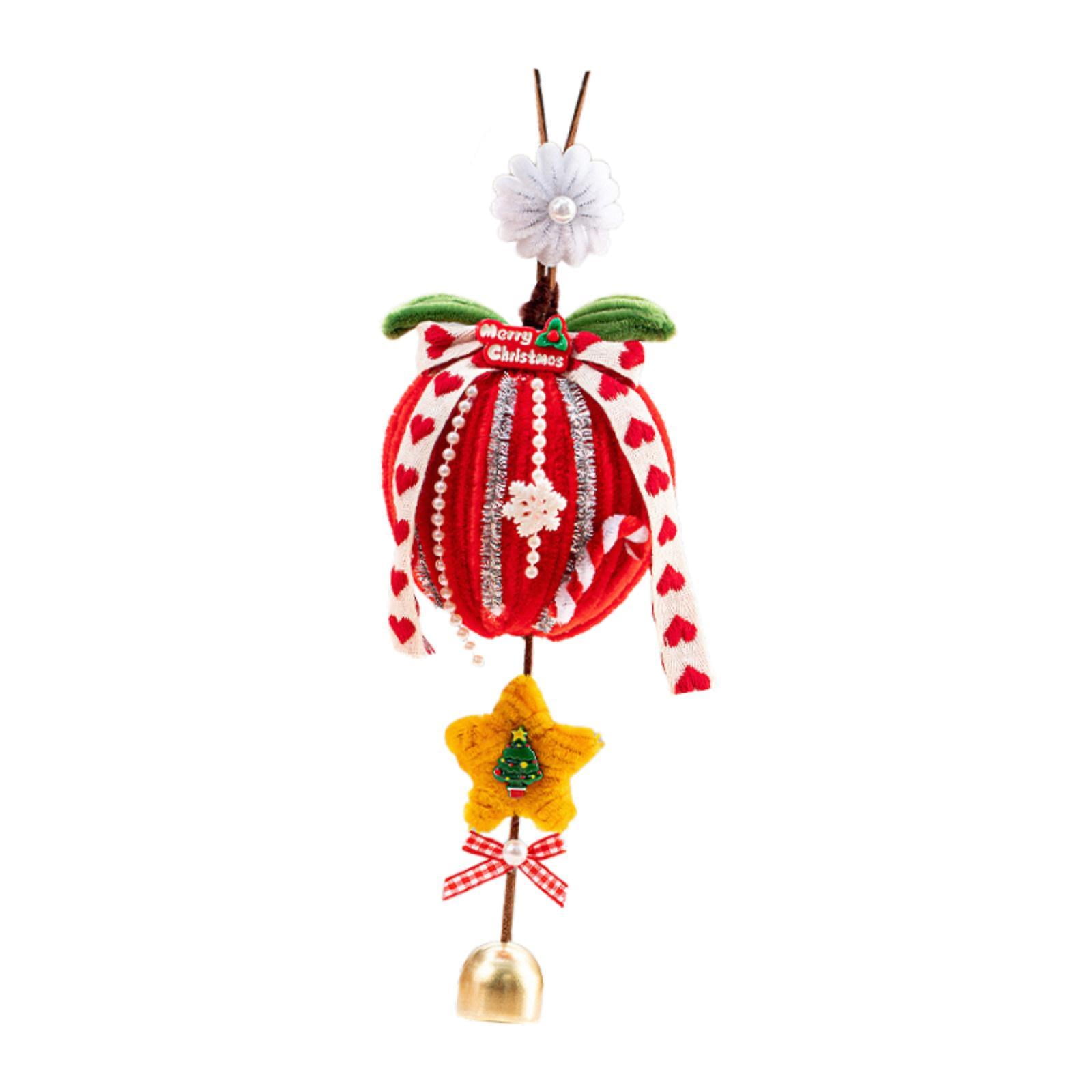 Apple Crafts Ornament Kit Christmas Tree Hanging Velvet Foam Design for ...