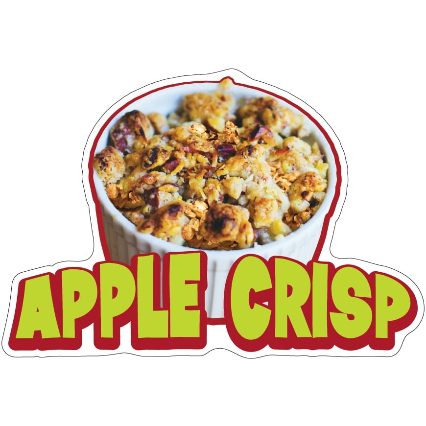 Apple Crisp 8" Decal Concession Stand Food Truck Sticker - Walmart.com