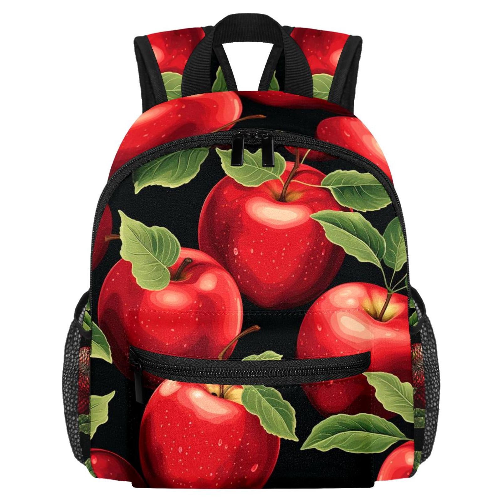 Apple Cute Book Bag with Adjustable Shoulder Strap, Large Capacity ...