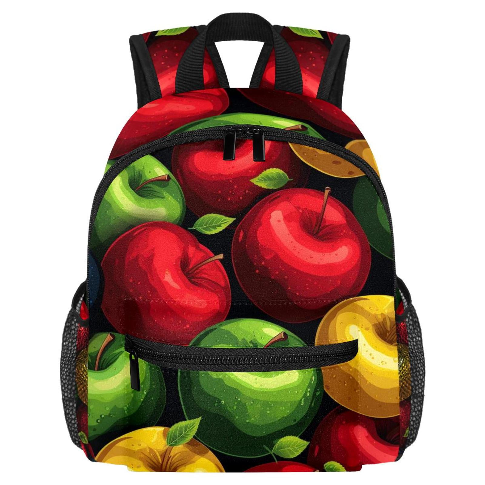 Apple Cute Book Bag with Adjustable Shoulder Strap, Large Capacity ...