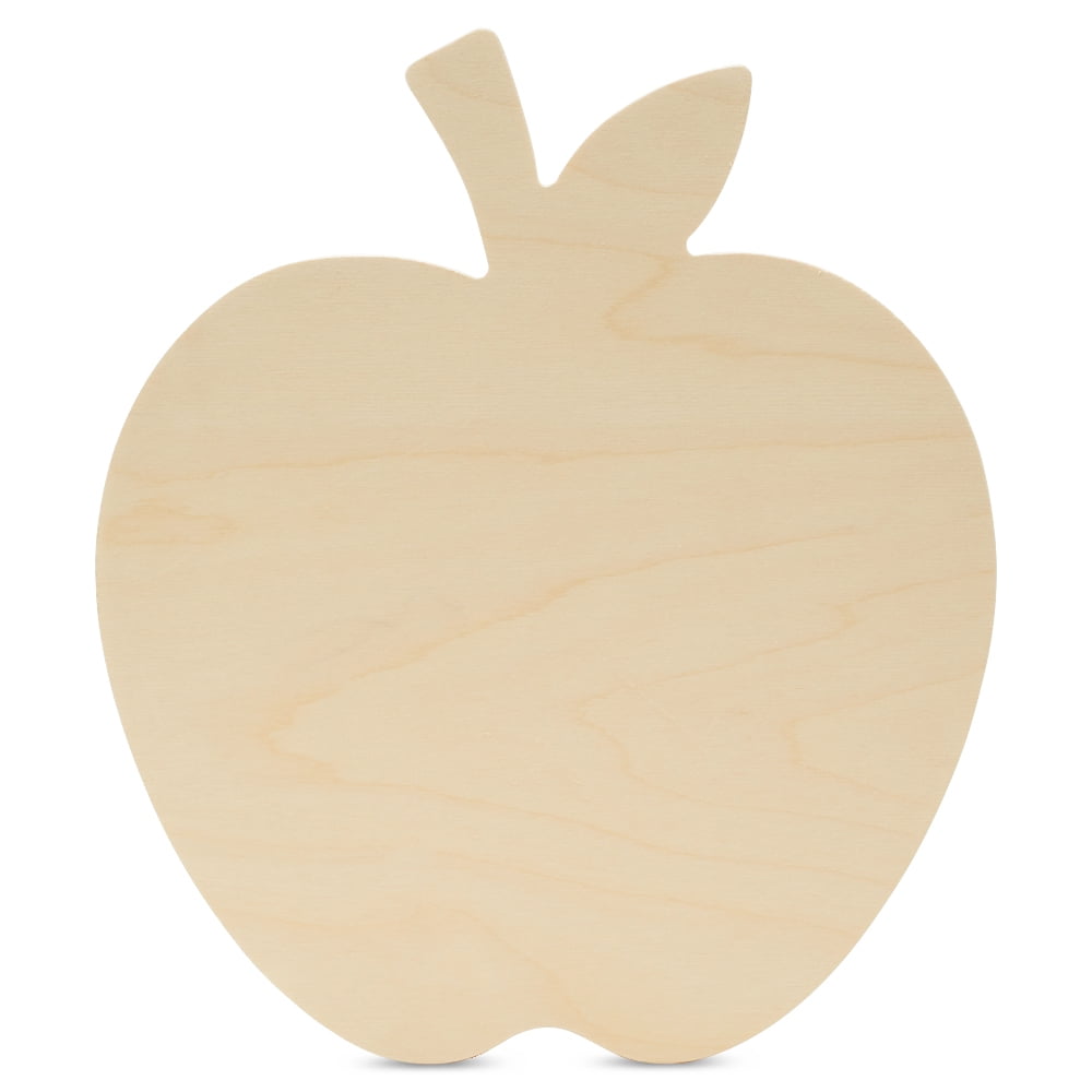 Apple Cutouts 11-1/2-inch, Pack of 25 Wood Door Hanger Blanks, Wooden ...