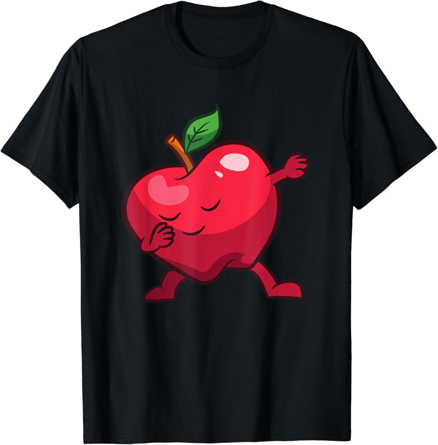 Apple Dabbing Apple Fruit Love Apples Cute Apple T-Shirt - Walmart.com