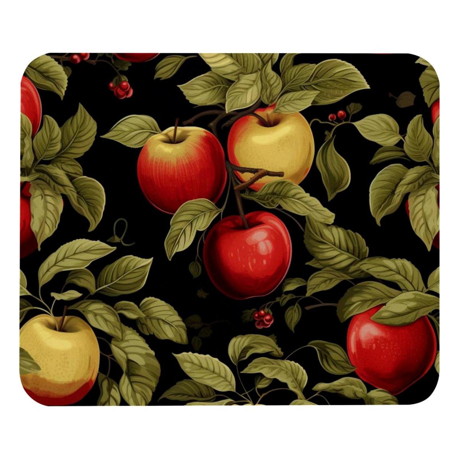Apple Desk Pad Mouse Mat Gaming Mouse Pad | Square 8.3x9.8 Inch Non ...