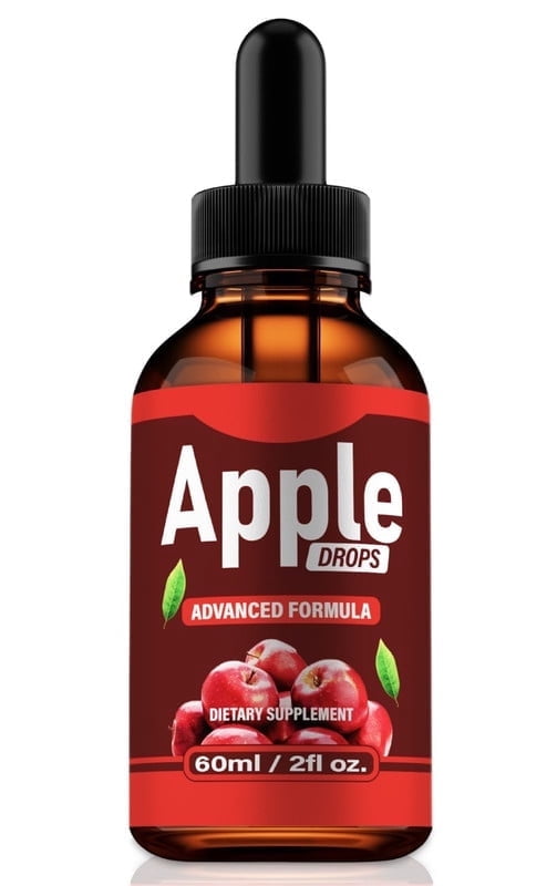Apple Drops, Pure Apple Liquid Dropper Formula - Naturally Supports ...