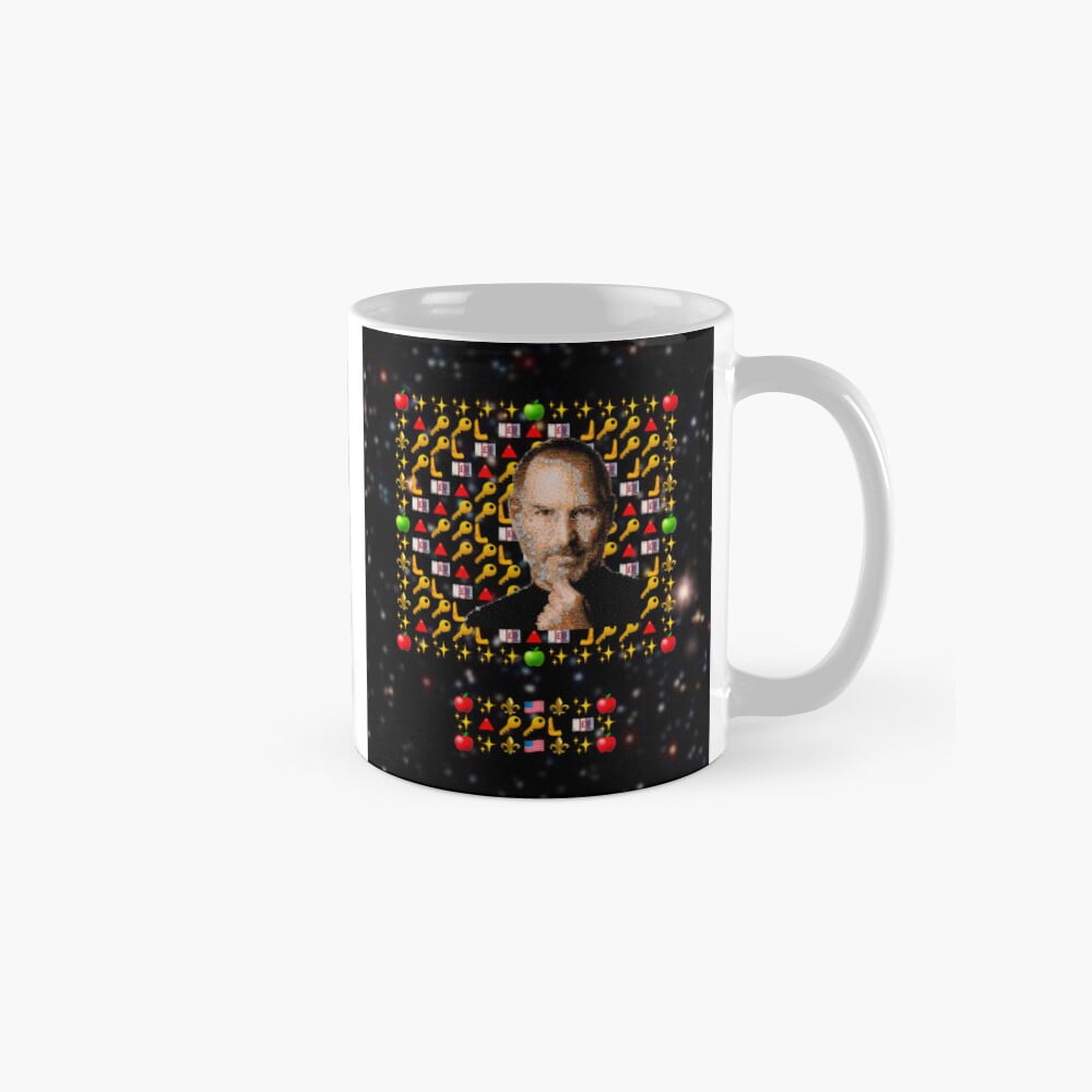 Apple Emojified + Steve Jobs Emoji Pixel Art Classic Mug - Walmart.com