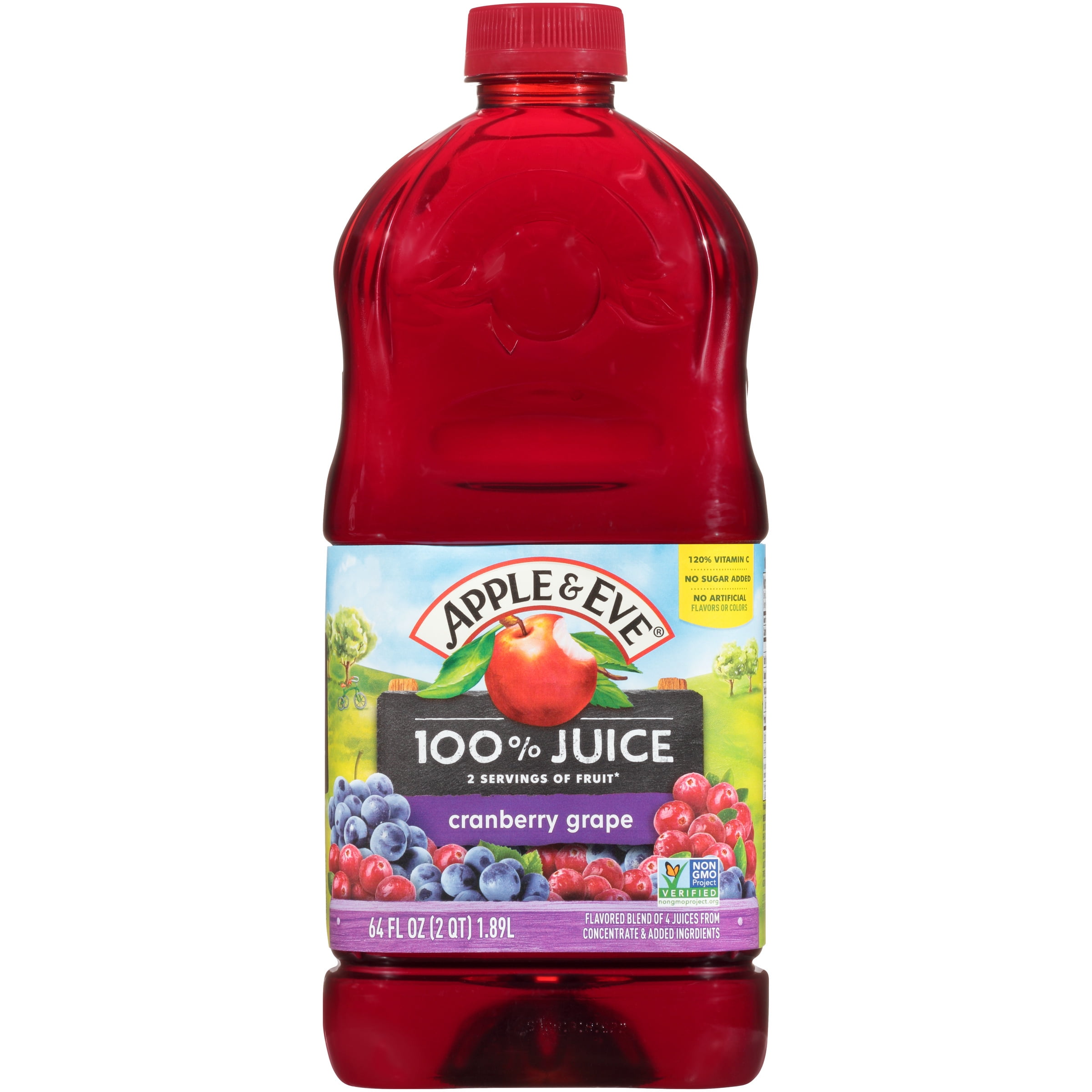 Apple & Eve Cranberry Grape 100% Juice, 64 fl oz - Walmart.com