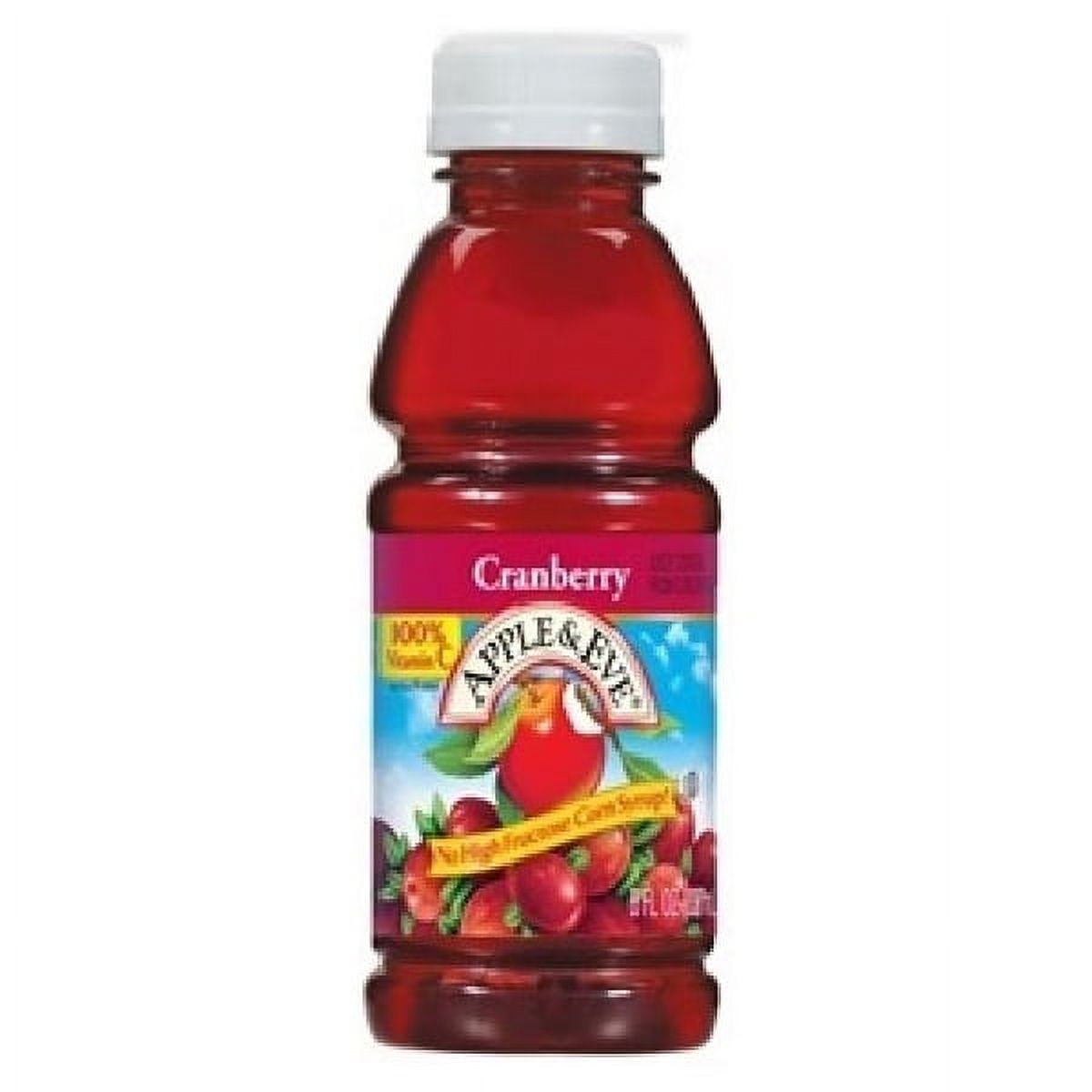 Apple & Eve Mini 100% Cranberry Juice 8 oz Plastic Bottles - Pack of 24 ...