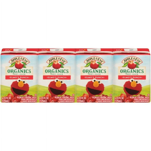 Apple & Eve Organic Juice Elmos Punch, 125 Ml - Walmart.com