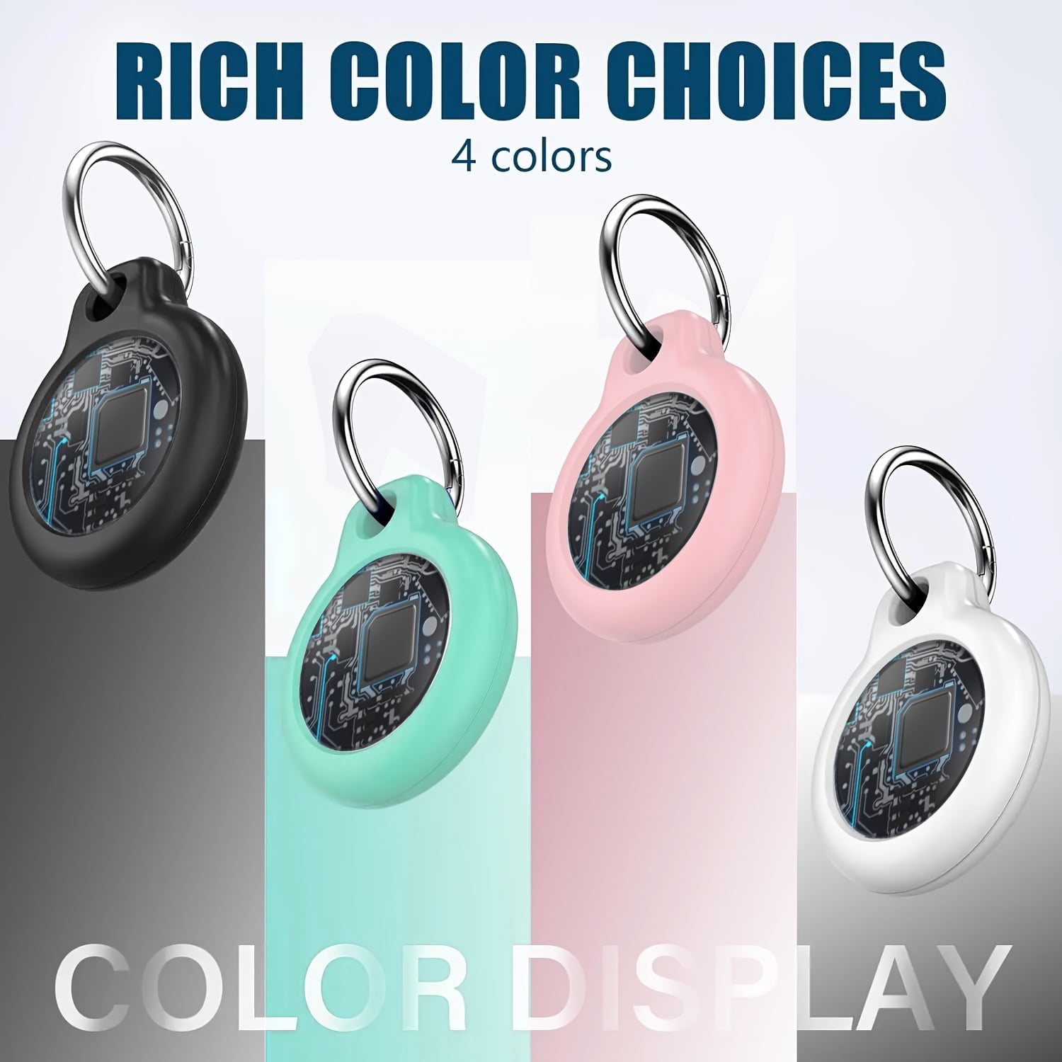 Apple Find My Tracker - Multicolor Keyring Locator for Keys/Wallet/Pets ...