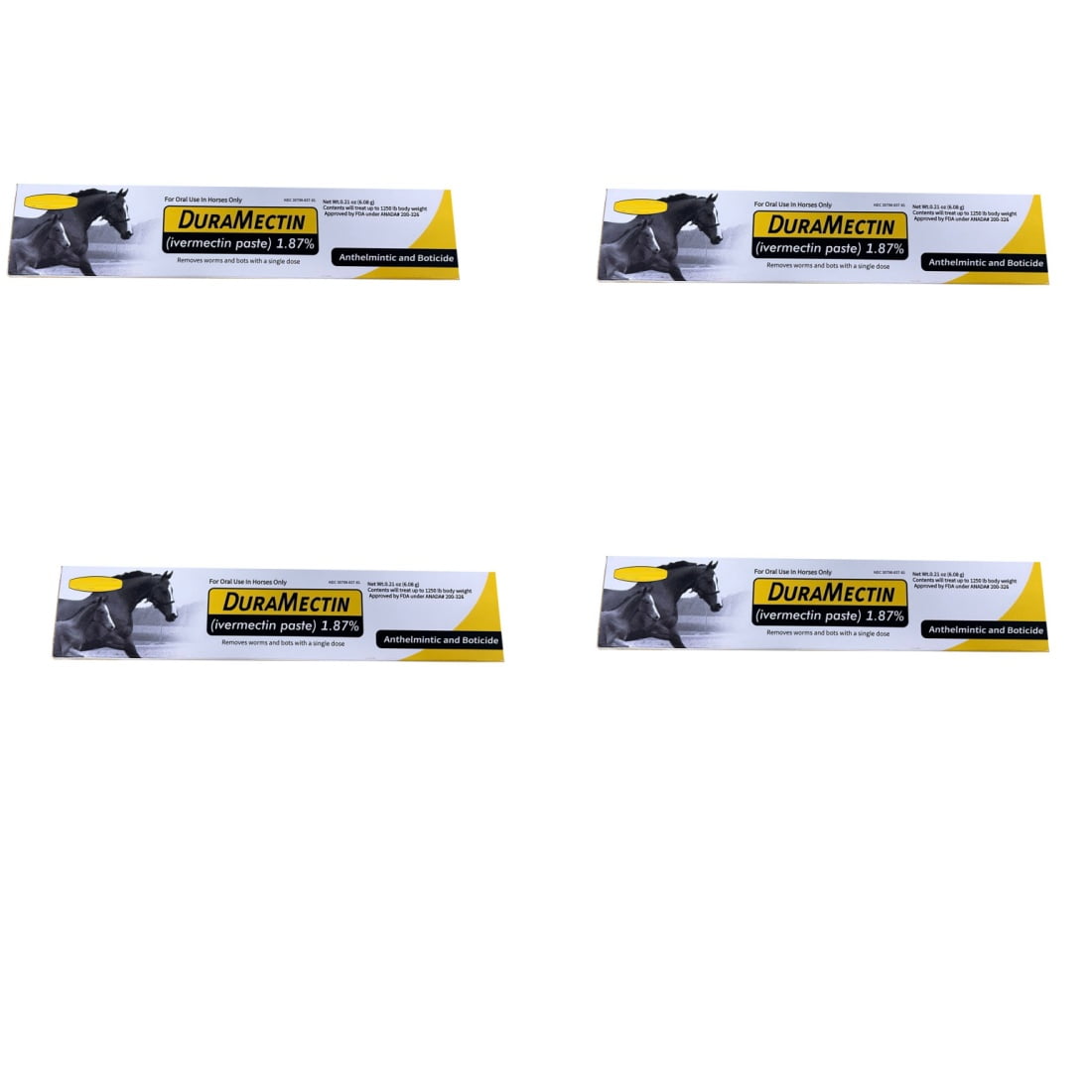 Apple-Flavored Ivrmctin Paste – Horse Dewormer Treatment 1.87% Equine ...