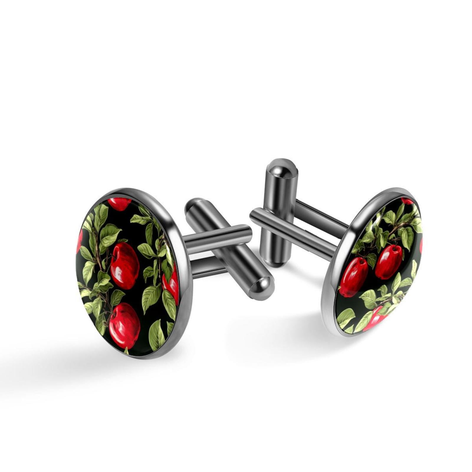 Apple Formal Attire Stainless Steel Cufflinks Set - Suitable for Suits ...