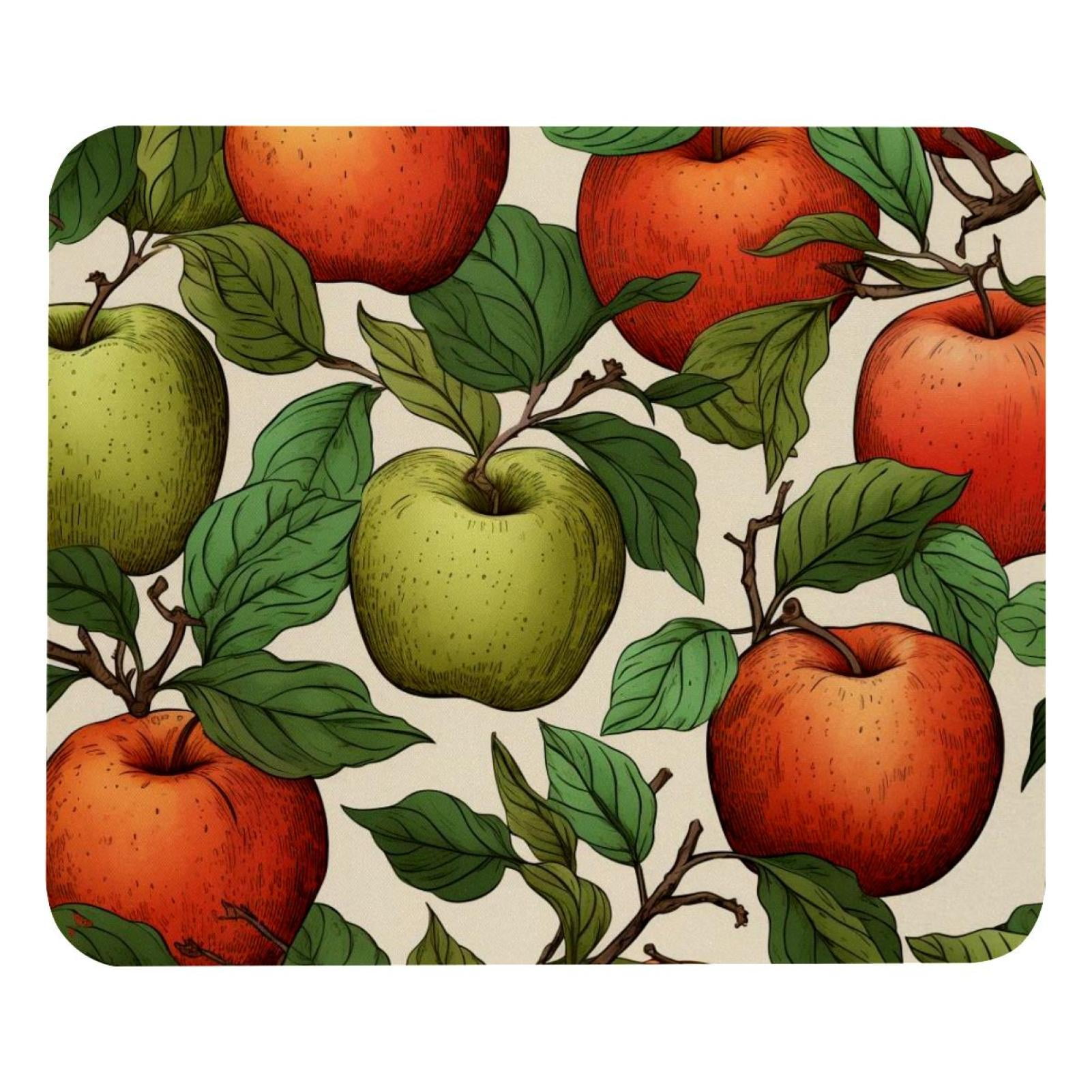 Apple Gaming Mouse Pad Desk Mat Desk Pad, Non-Slip Rubber Bottom ...