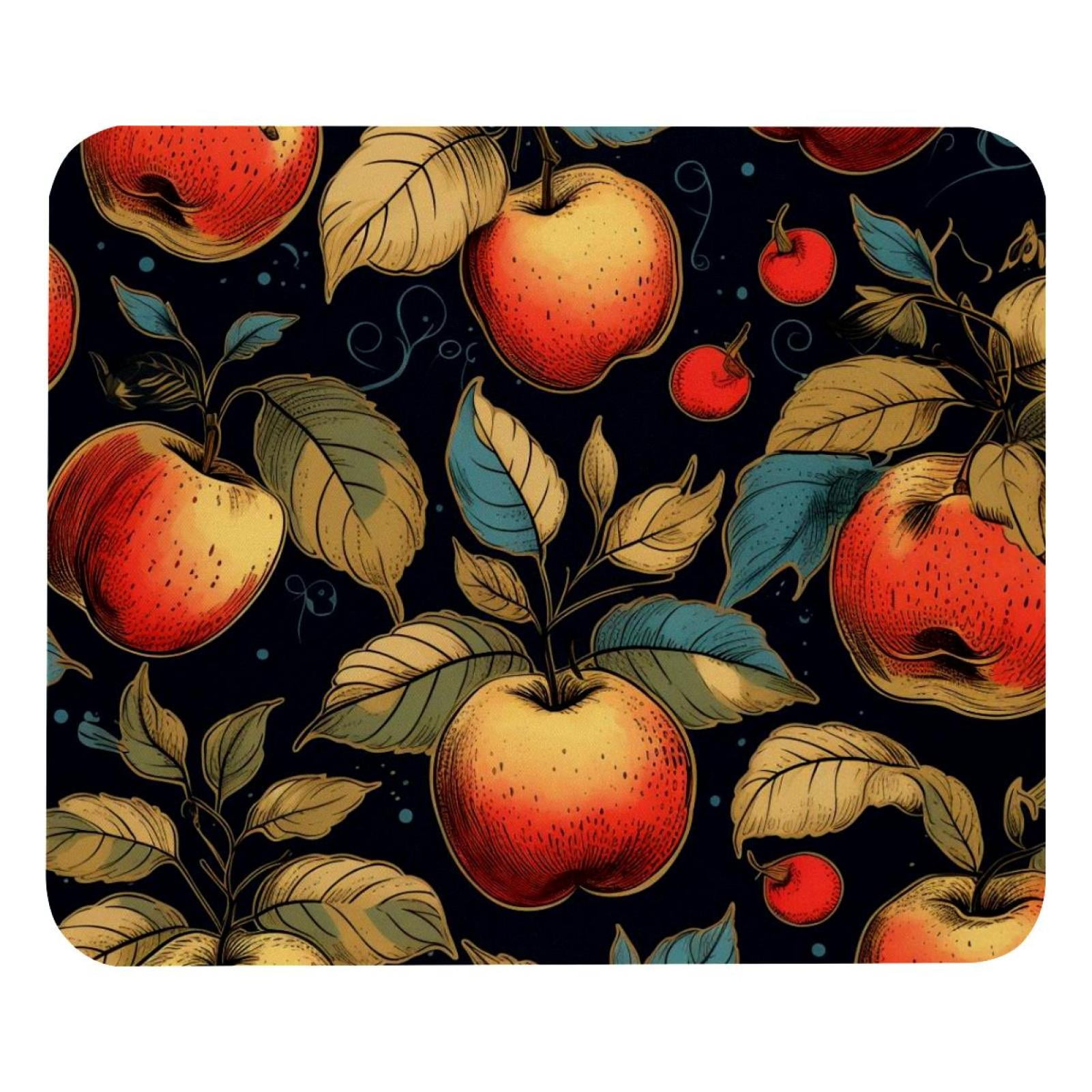 Apple Gaming Mousepad Mouse Mat Desk Mat - Square, 8.3x9.8 Inch, Non ...