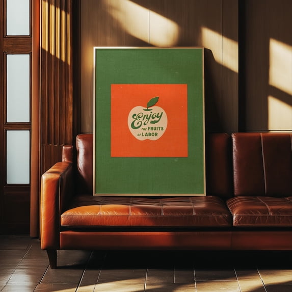 Apple Graphic Modern Motivational Art, Stretched Canvas Size 8x12 ...