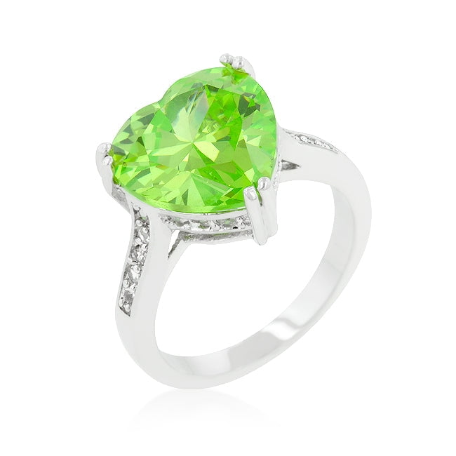 Apple Green Heart Ring - Walmart.com