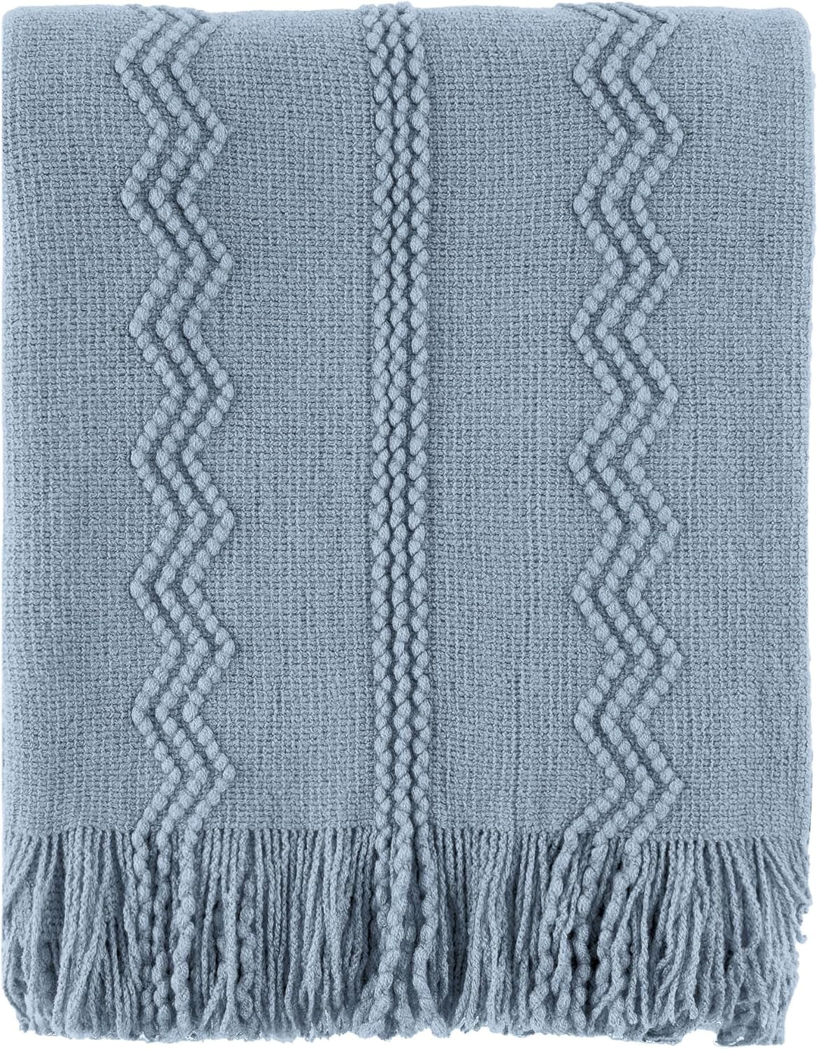 Apple Green Throw Blanket for Couch, Soft Chenille Knit Throws with ...
