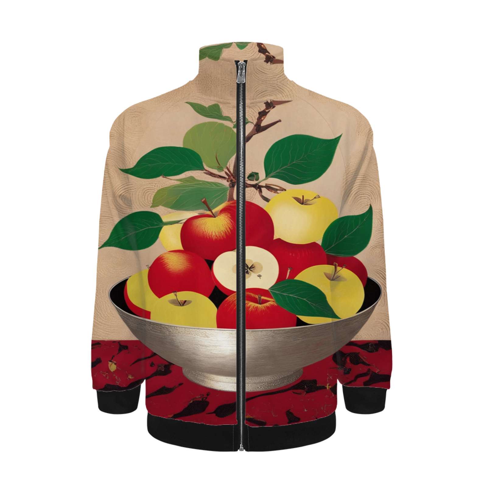 Apple Harvest Bowl Jacket Men's Street Cool Long Sleeves Coat ...