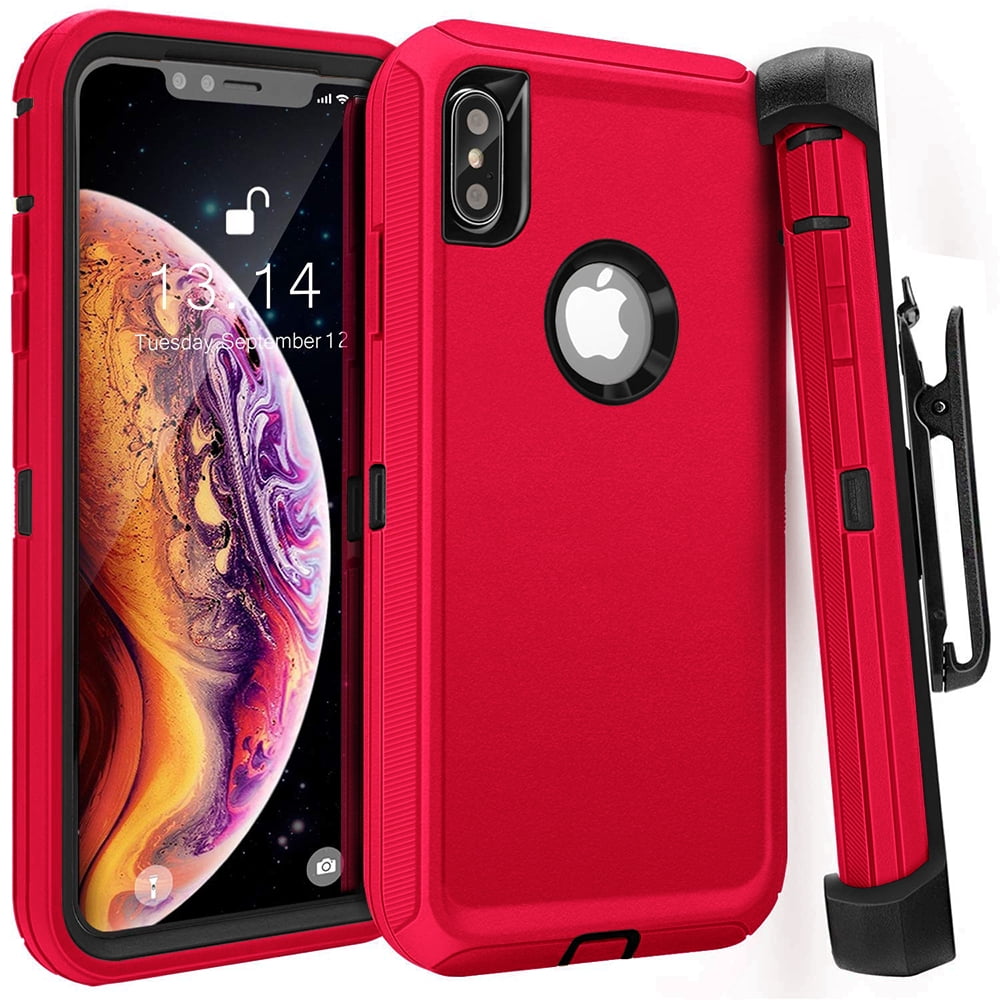 Apple iPhone XR Armor Hybrid Case - Heavy Duty Defender, Shockproof ...