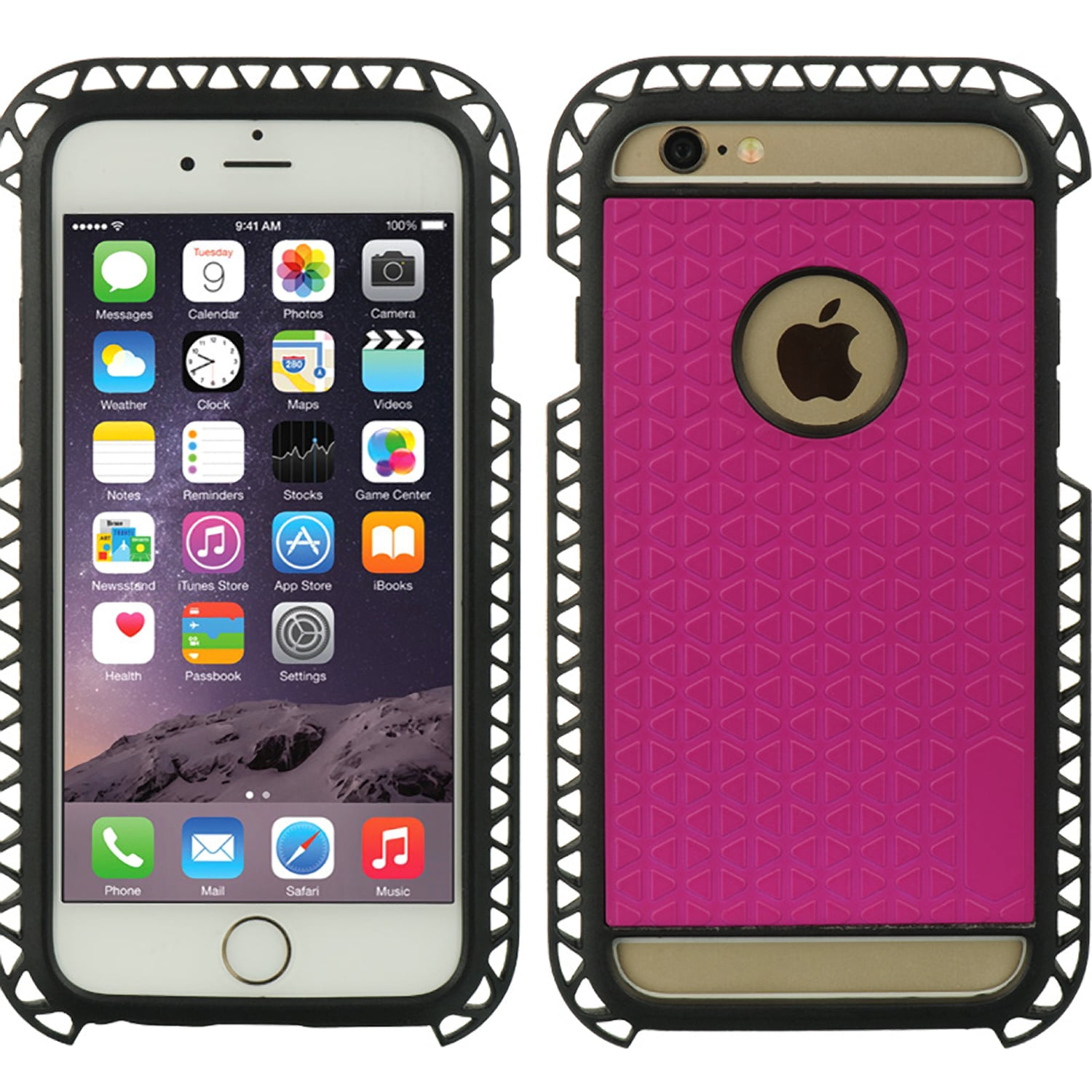 DreamWireless CSIP6-MESH-HP Apple iPhone 6, Crystal Skin Case Mesh Tpu ...