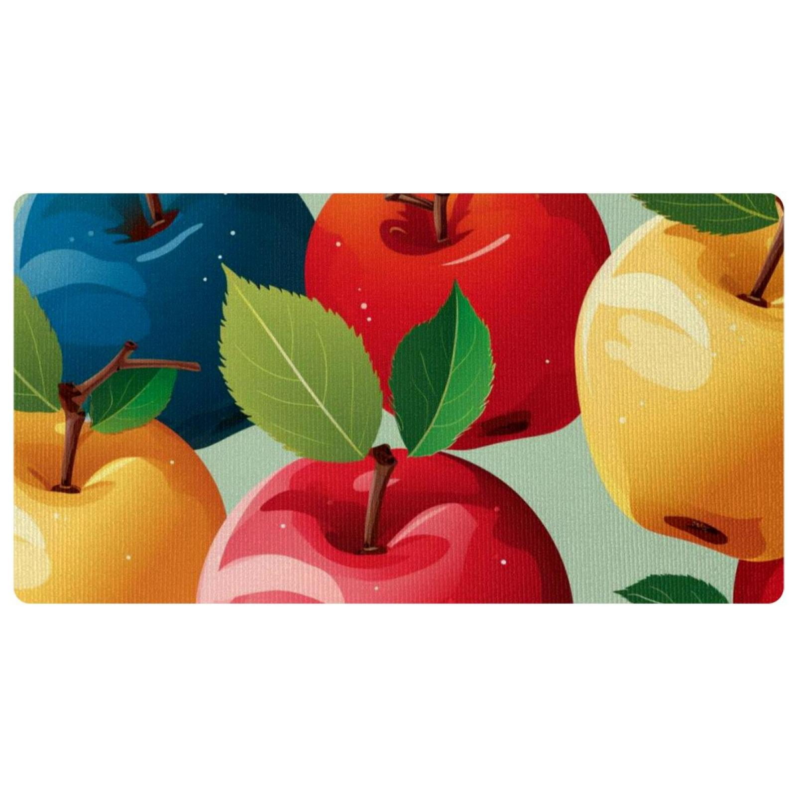 Apple Kitchen Rug, Absorbent Runner Mat for Floor, Washable Standing ...