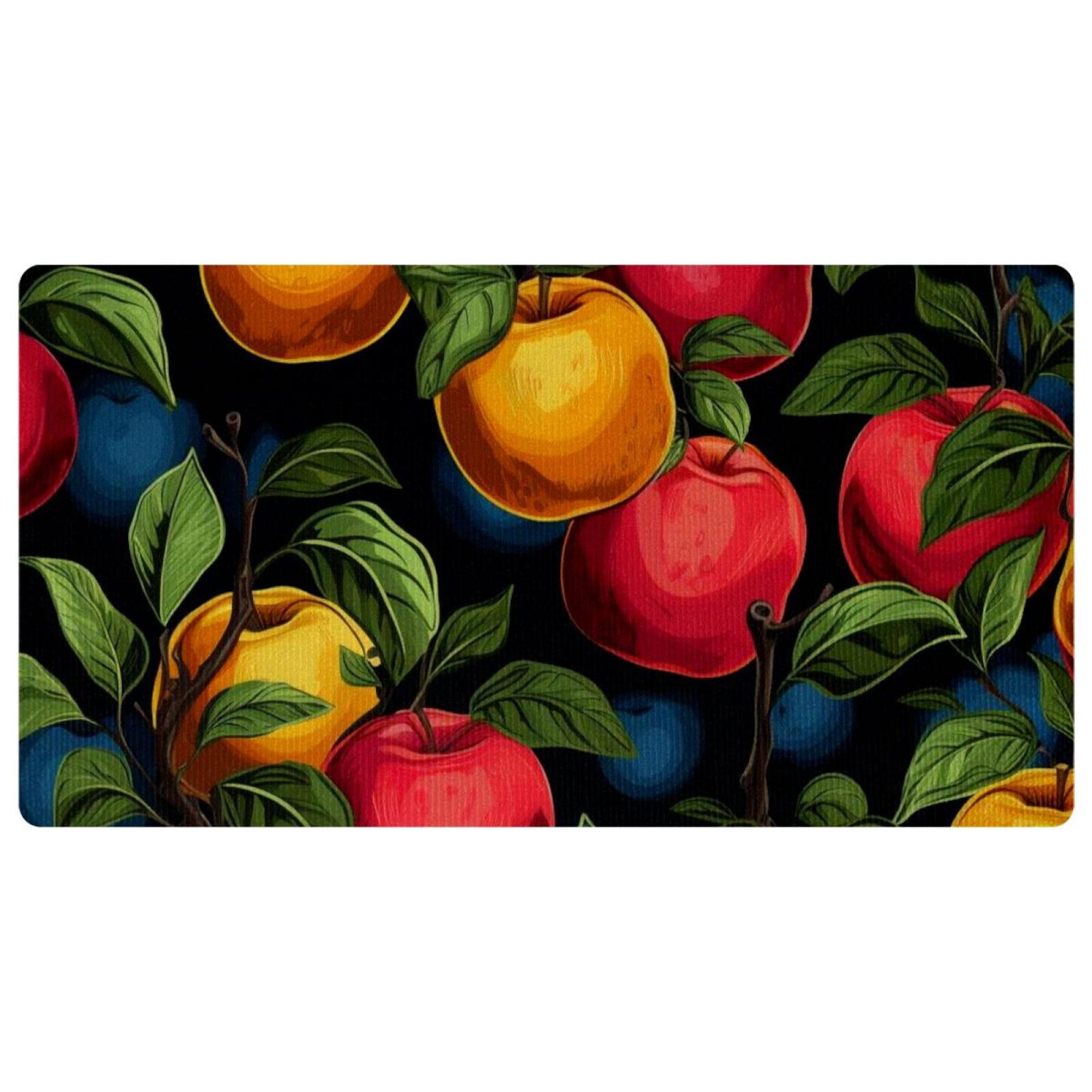 Apple Kitchen Rug, Washable Kitchen Rugs , Runner Mat for Floor ...