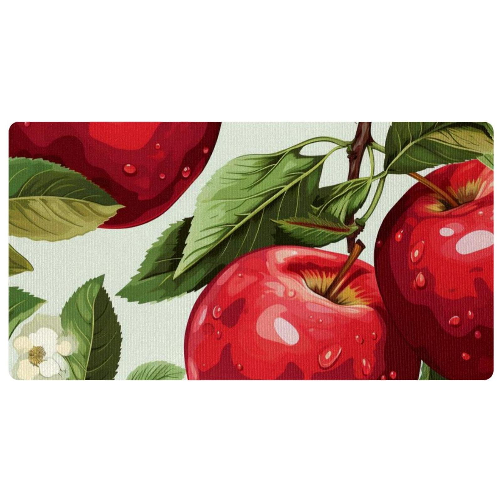 Apple Kitchen Rug, Washable Kitchen Rugs , Runner Mat for Floor ...
