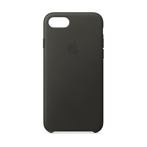 Apple Leather Case for iPhone 8 & iPhone 7 - Charcoal Gray - Walmart.com