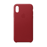 Apple Leather Case for iPhone X - (PRODUCT) Red - Walmart.com