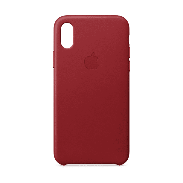 Apple Leather Case for iPhone X - (PRODUCT) Red - Walmart.com