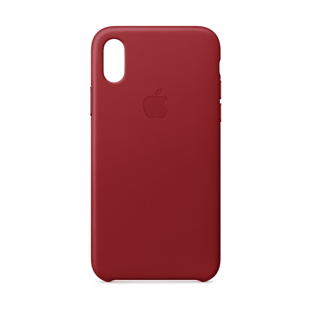 Apple Leather Case for iPhone X - (PRODUCT) Red - Walmart.com
