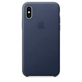 Apple Leather Case for iPhone XS - Midnight Blue - Walmart.com