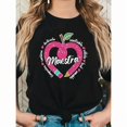 Apple Letter Print Short Sleeve T-Shirt,Suitable All Seasons - Walmart.com