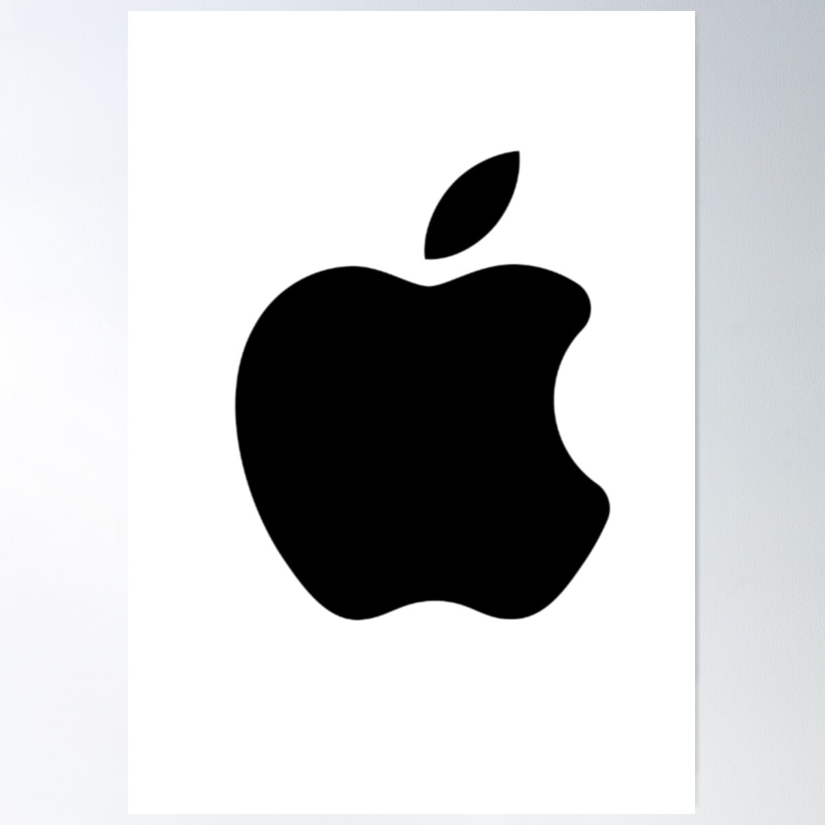 Apple Logo Designs Poster Wall Art, Modern Wall Decor For Living Room ...