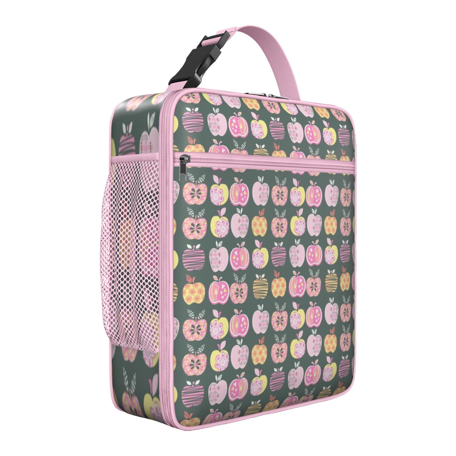 Apple Lunch Bag – Red Green Apples Classic Fruit Pattern Cute Cartoon ...