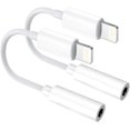 [Apple MFi Certified] 2 Pack Lightning to 3.5mm Aux Audio Adapter ...