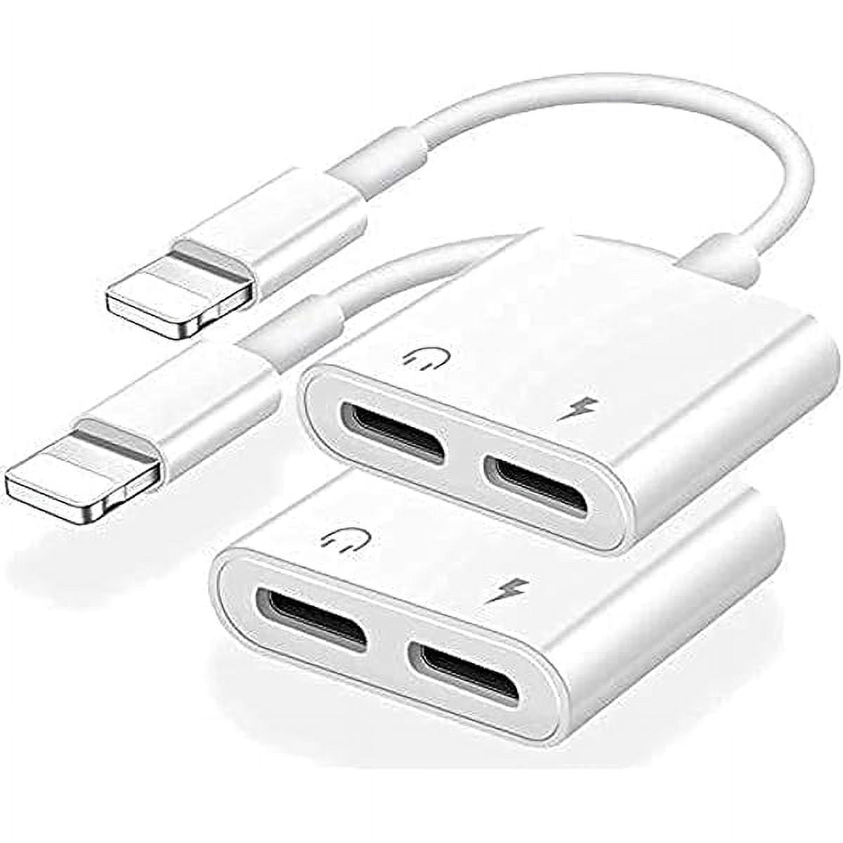 [Apple MFi Certified] 2PACK iPhone Lightning to 2 Lightning Adapter ...