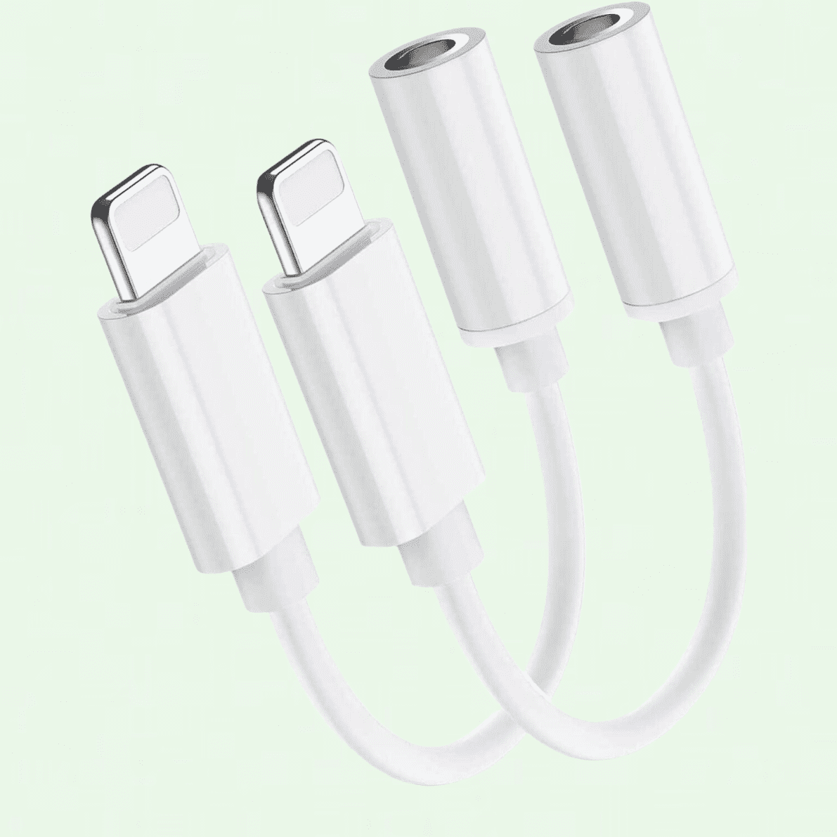 [Apple MFi Certified] Lightning to 3.5mm Headphone Adapter, 2-Pack Aux ...