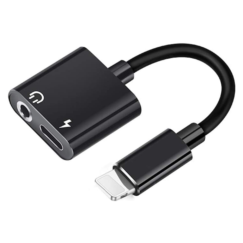 [Apple MFi Certified] for iPhone 3.5mm Headphone Adapter & Splitter, 2 in 1 Lightning to 3.5mm ...