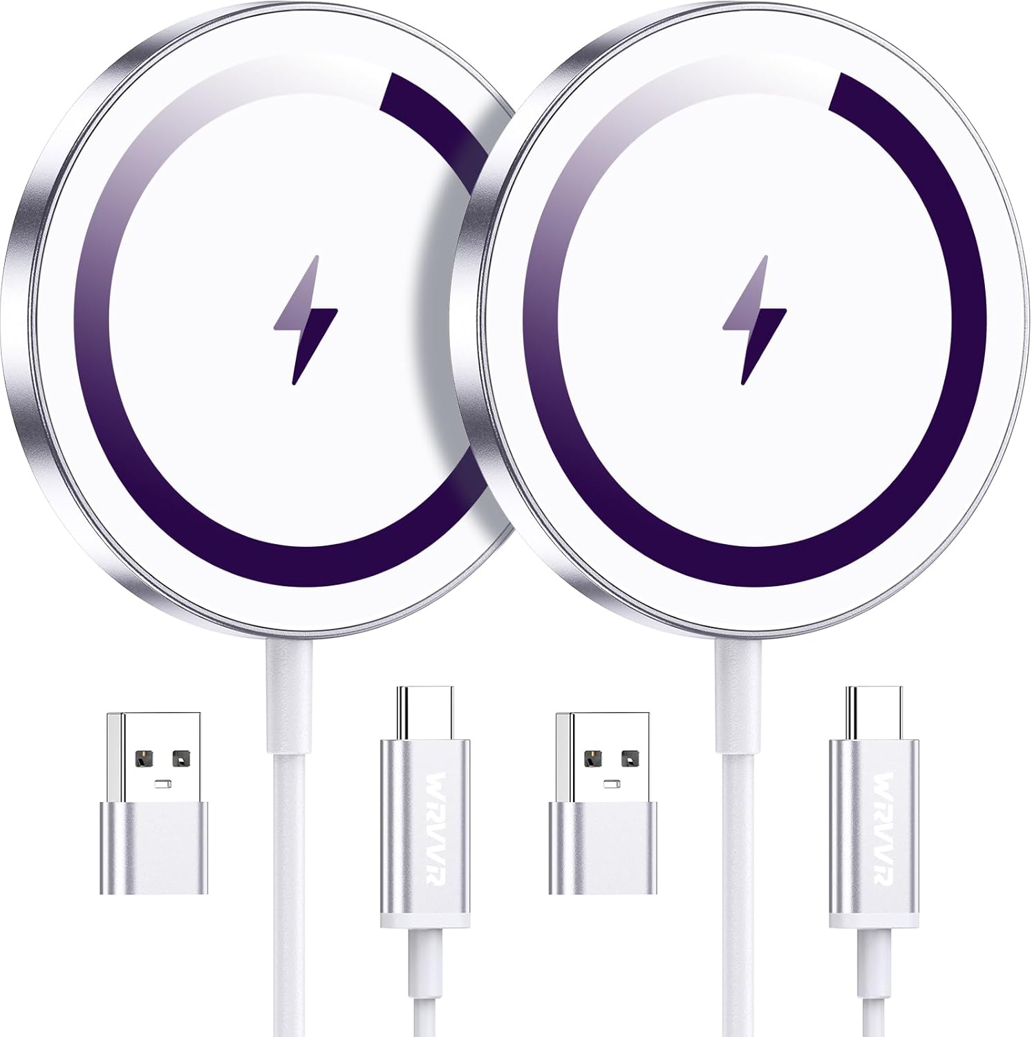 Apple Mag-Safe Charger 2 Pack, Magnetic Wireless Charger for iPhone 16 ...