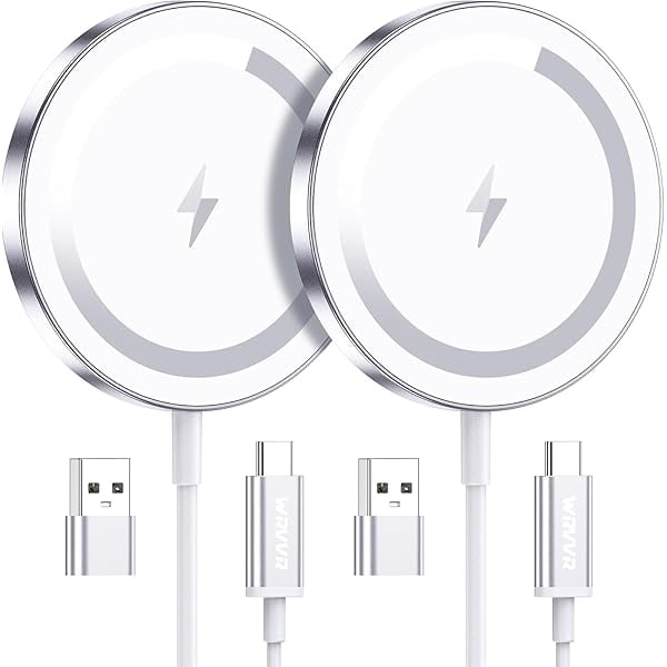 for Apple Mag-Safe Charger 2 Pack, Magnetic Wireless Charger for iPhone ...
