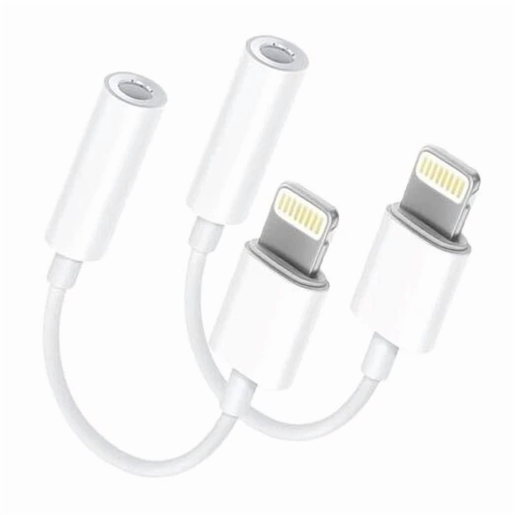 [Apple Mfi Certified] 2 Pack For Iphone Headphone Jack 2 Pack/L-3.5 ...