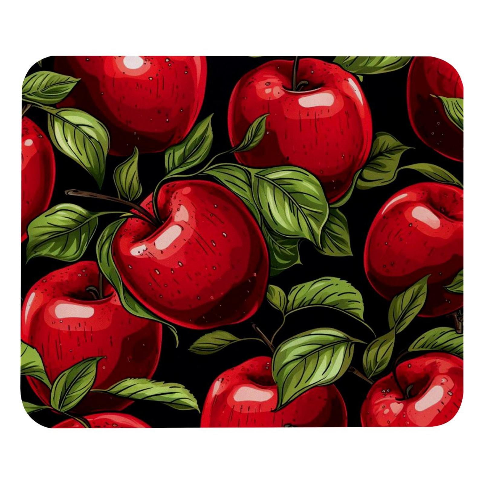 Apple Mouse Pad, Personality Design Rubber Base for Office Decor for ...