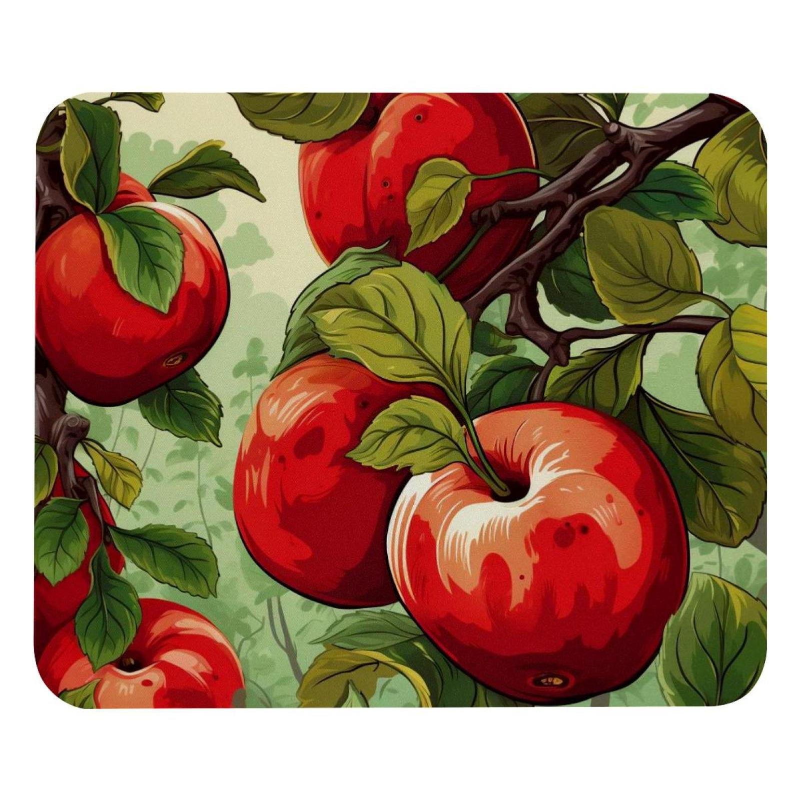 Apple Mouse Pad, Personality Design Rubber Base for Office Decor for Laptop, Computers - Walmart.com