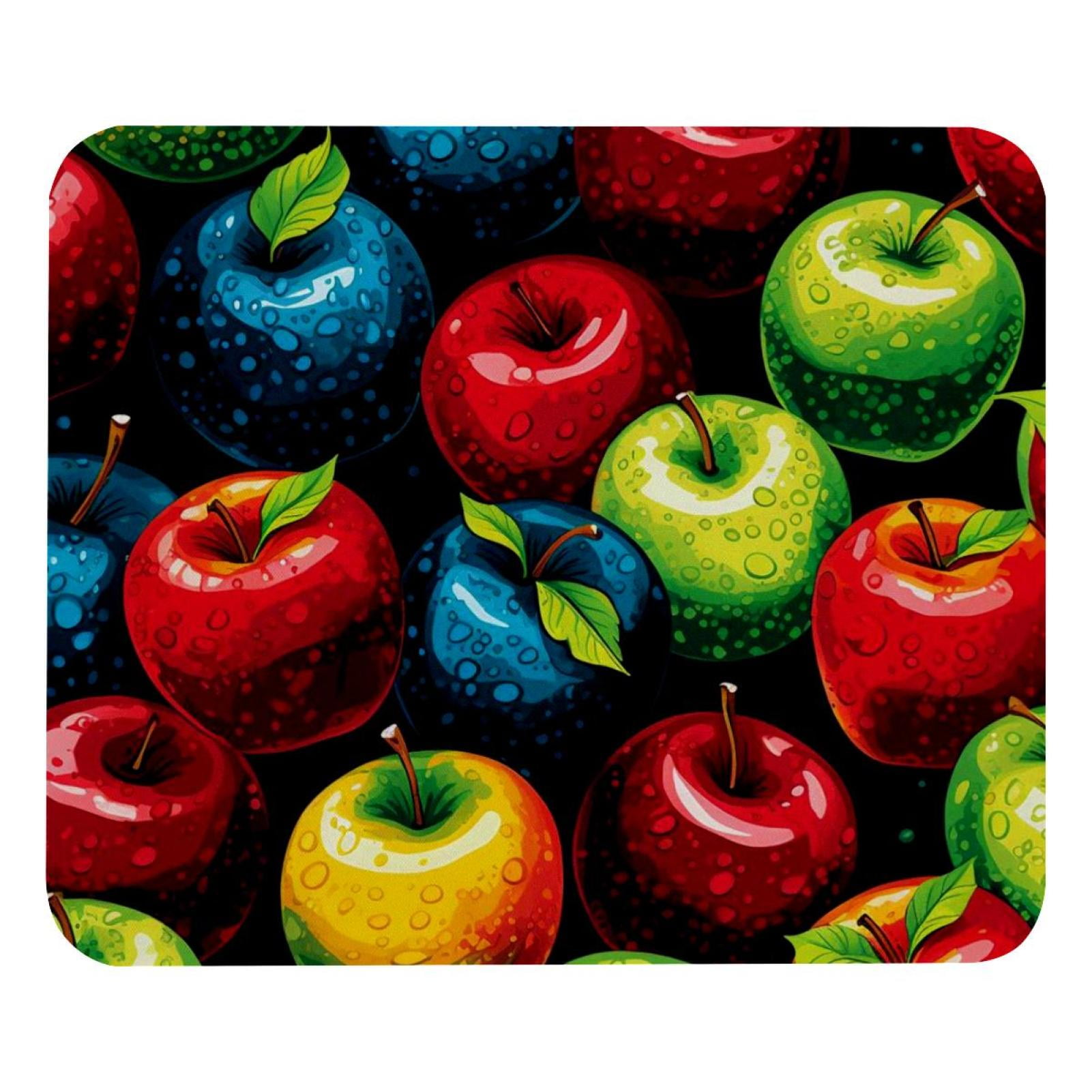 Apple Mouse Pad, Personality Design Rubber Base for Office Decor for ...