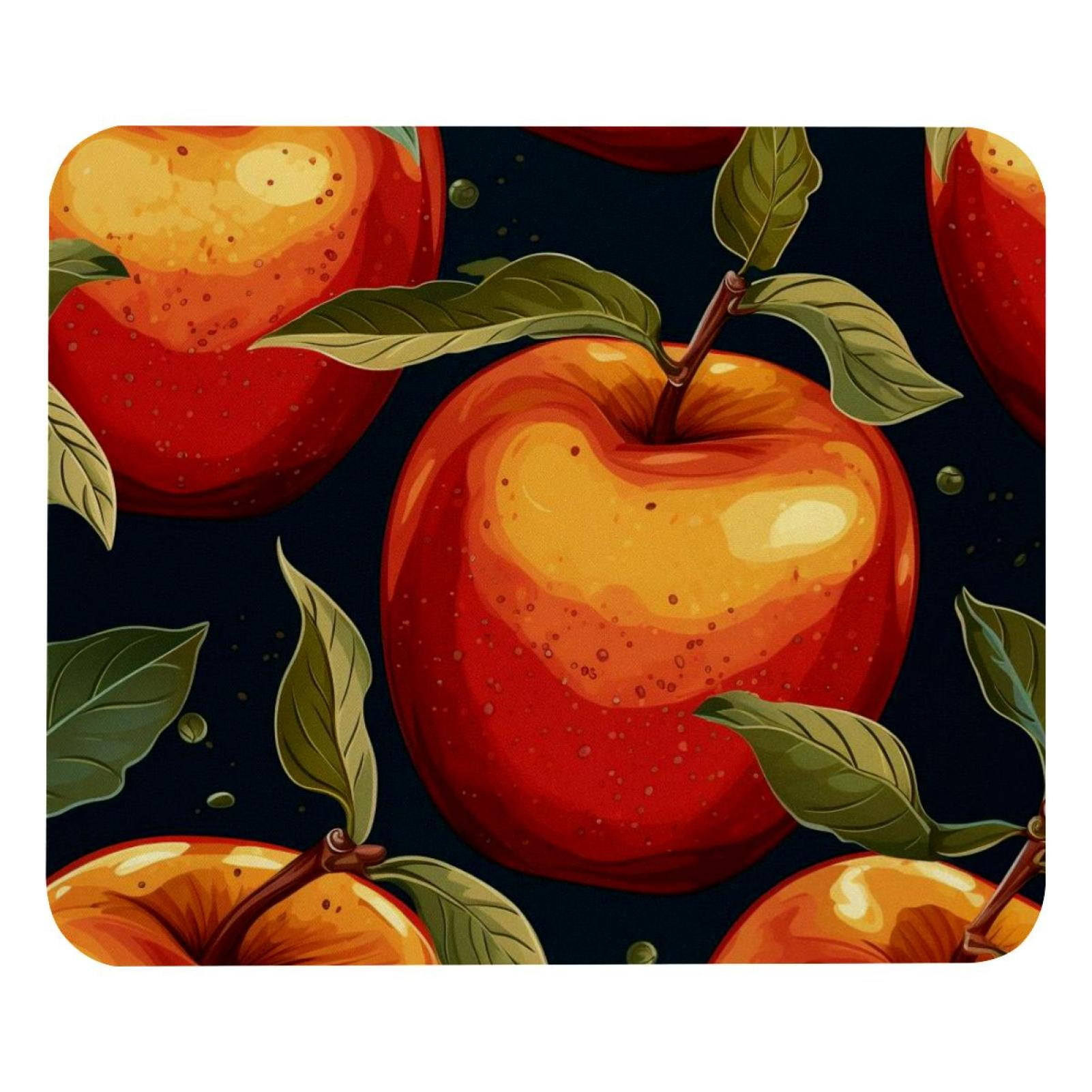 Apple Mouse Pad, Personality Design Rubber Base for Office Decor for ...
