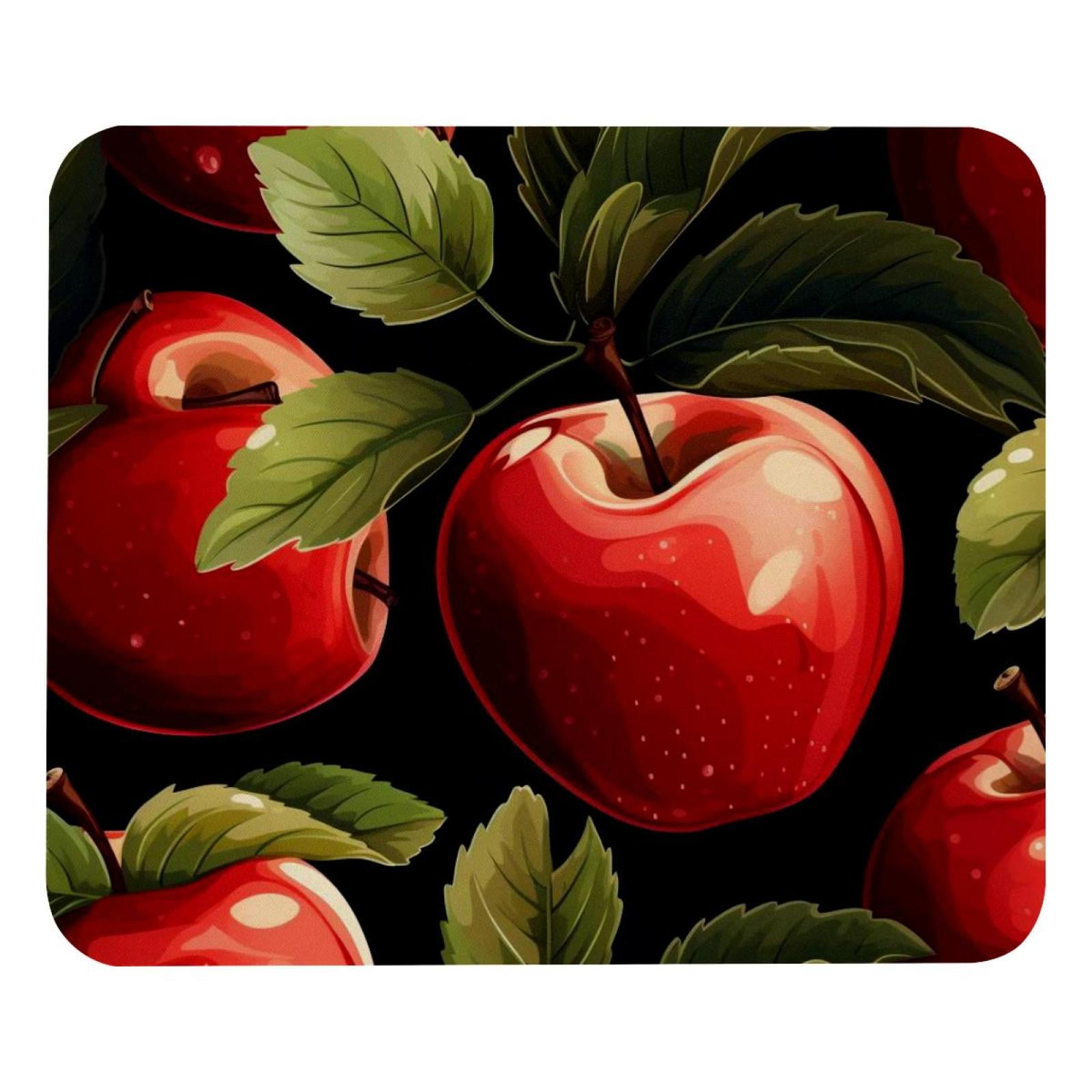 Apple Mouse Pad for Wireless Mouse Home Office Desk Laptop with Rubber ...