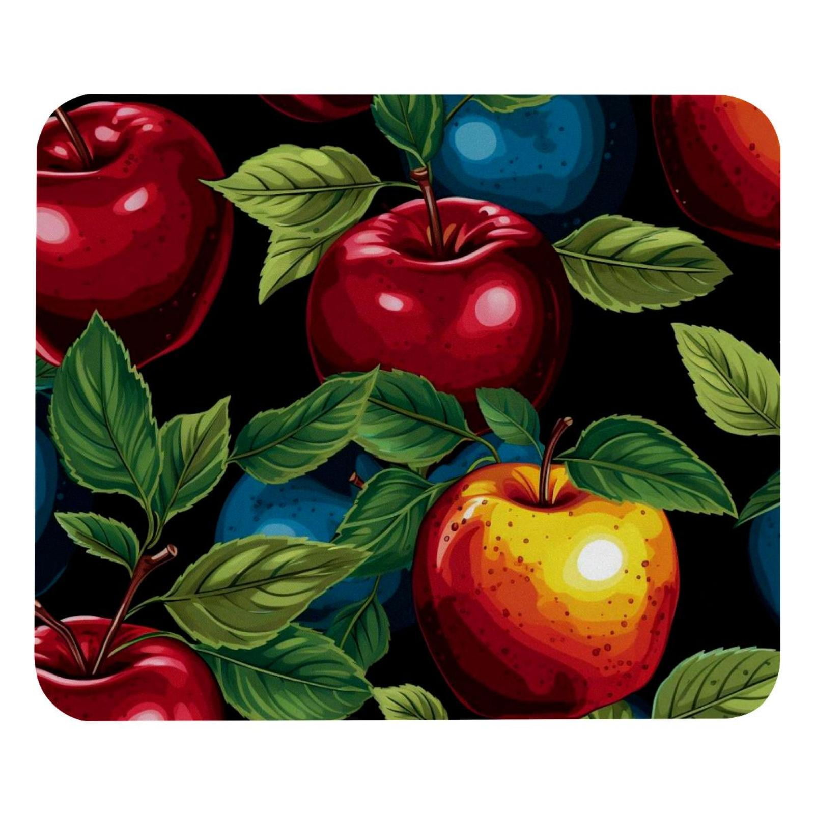 Apple Mouse Pad for Wireless Mouse Home Office Desk Laptop with Rubber ...