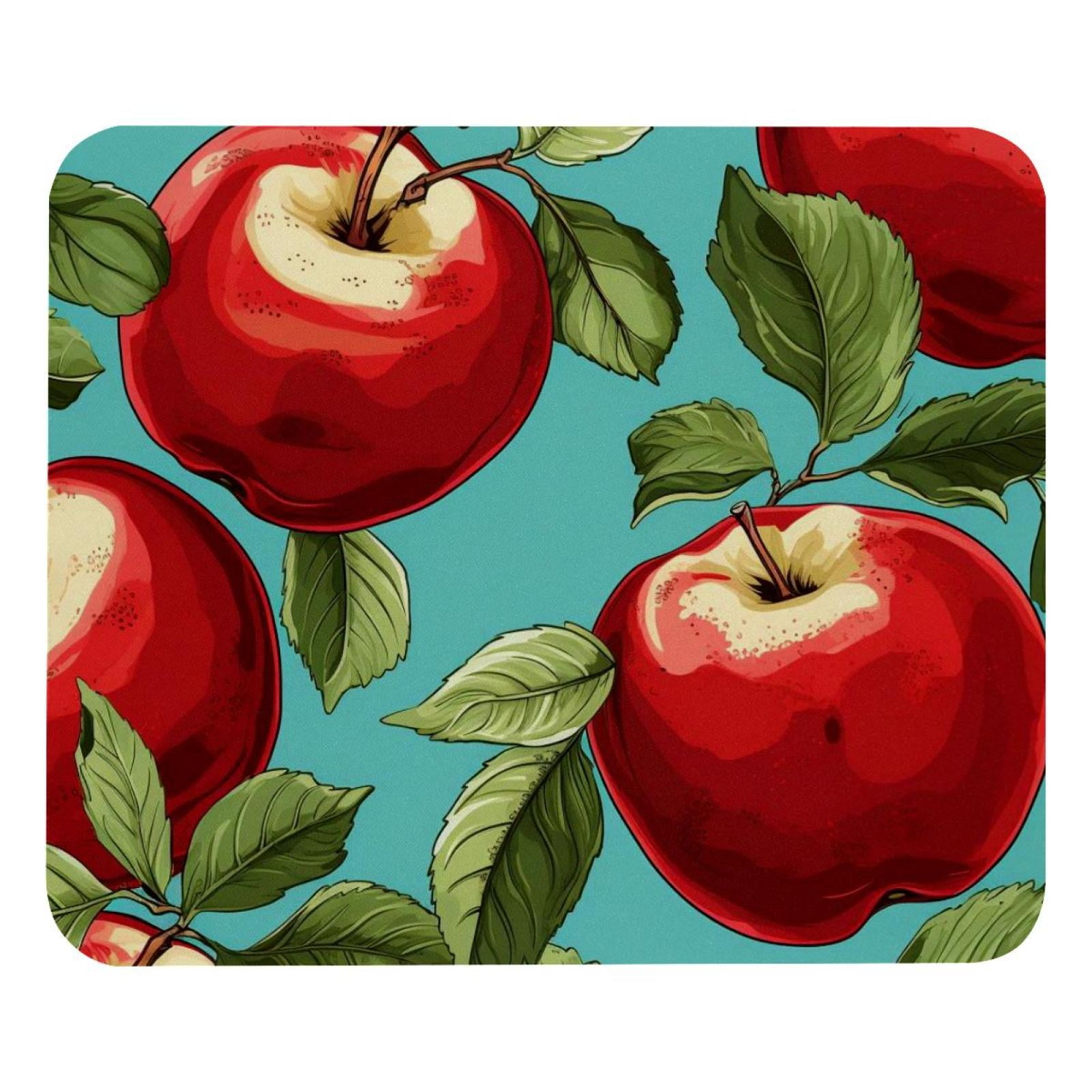 Apple Mouse Pad for Wireless Mouse Home Office Desk Laptop with Rubber ...