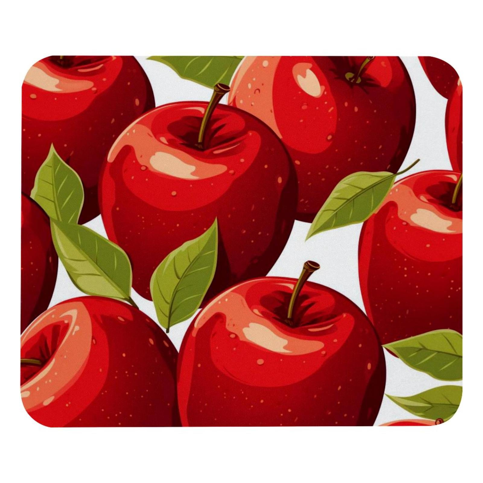 Apple Mouse Pad for Wireless Mouse Home Office Desk Laptop with Rubber ...