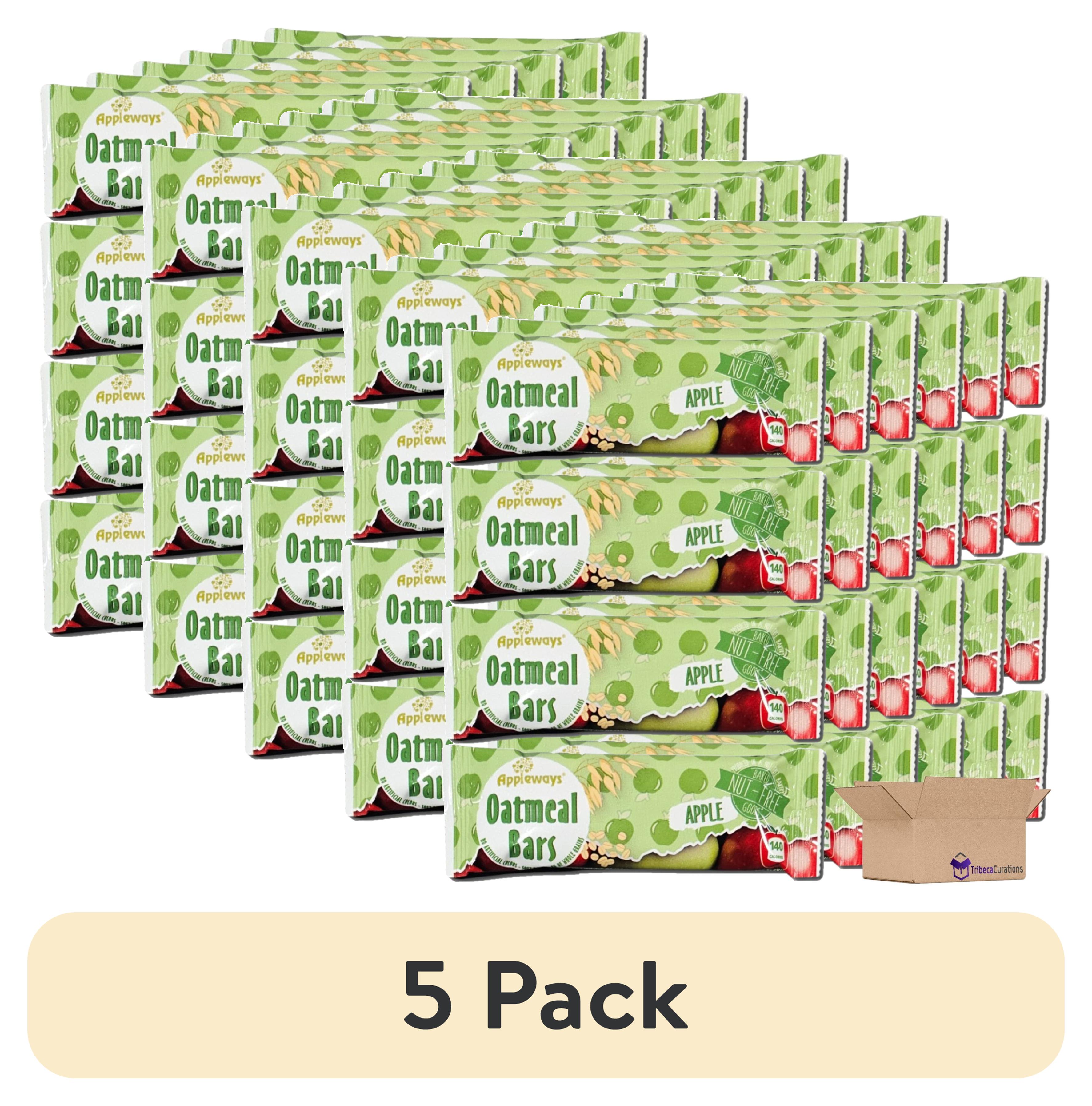 (5 pack) Appleways Apple Oatmeal Bar Value Pack | 1.2 Ounce | Pack of ...